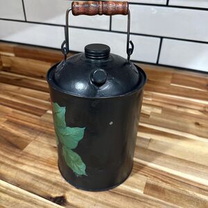 Source Unknown | Accents | Vintage Metal Oil Gas Can Hand Painted ...